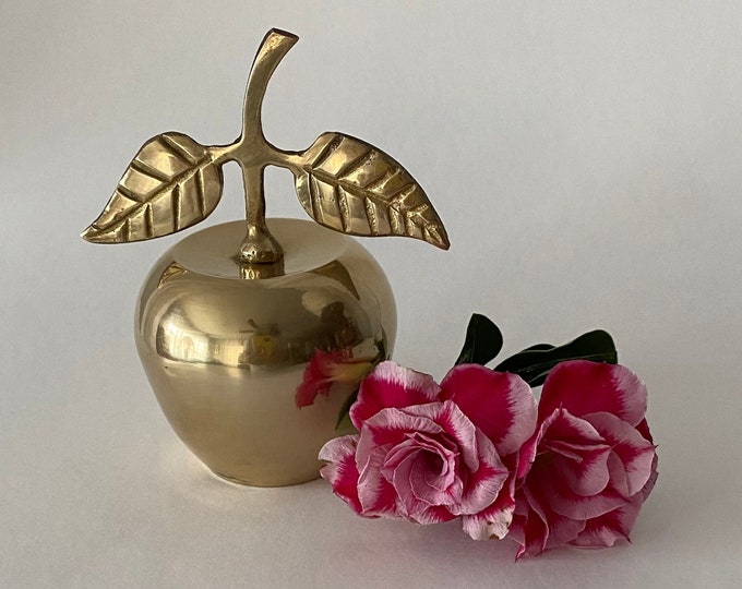 Vintage Brass Apple Bell, Made in India - Etsy