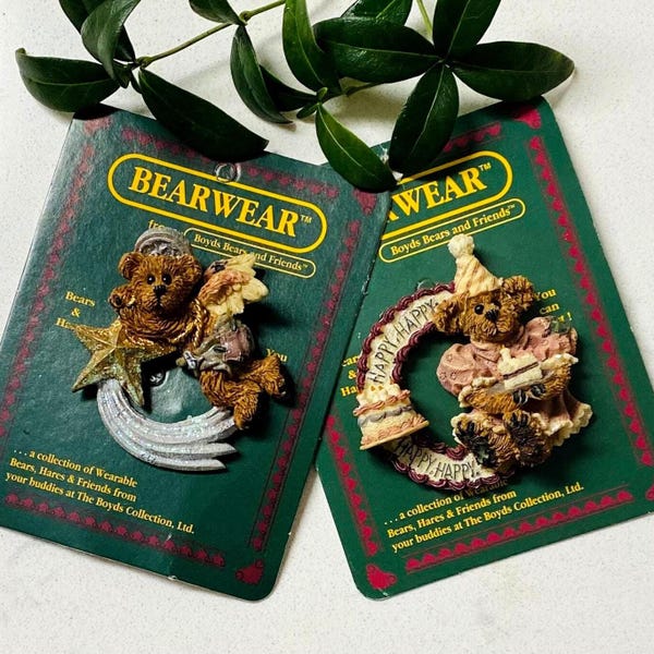 Boyds Bears Pin Brooch - Etsy