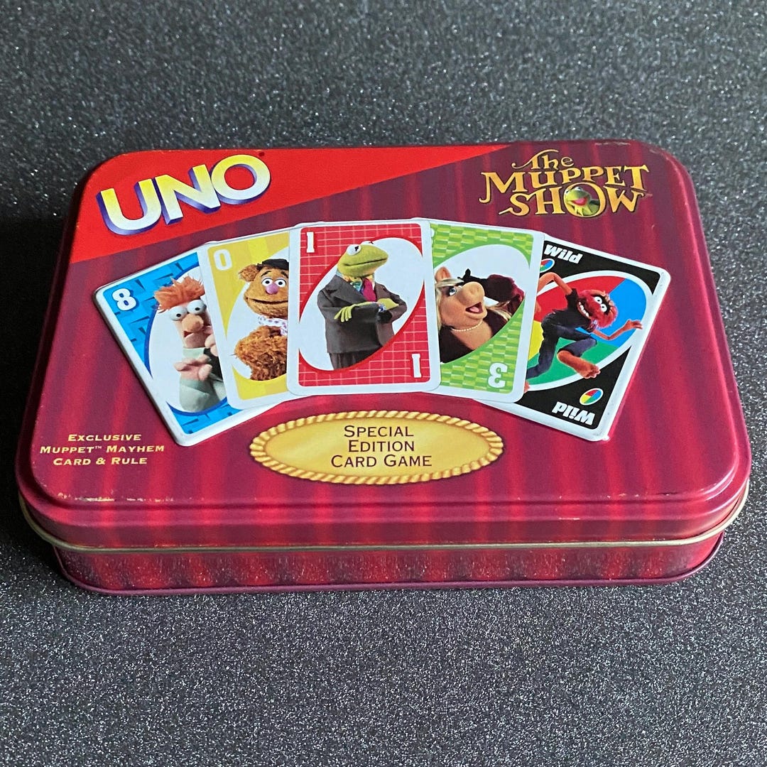 UNO Card Game Featuring the Muppets Show - Set in Original Tin, Half ...