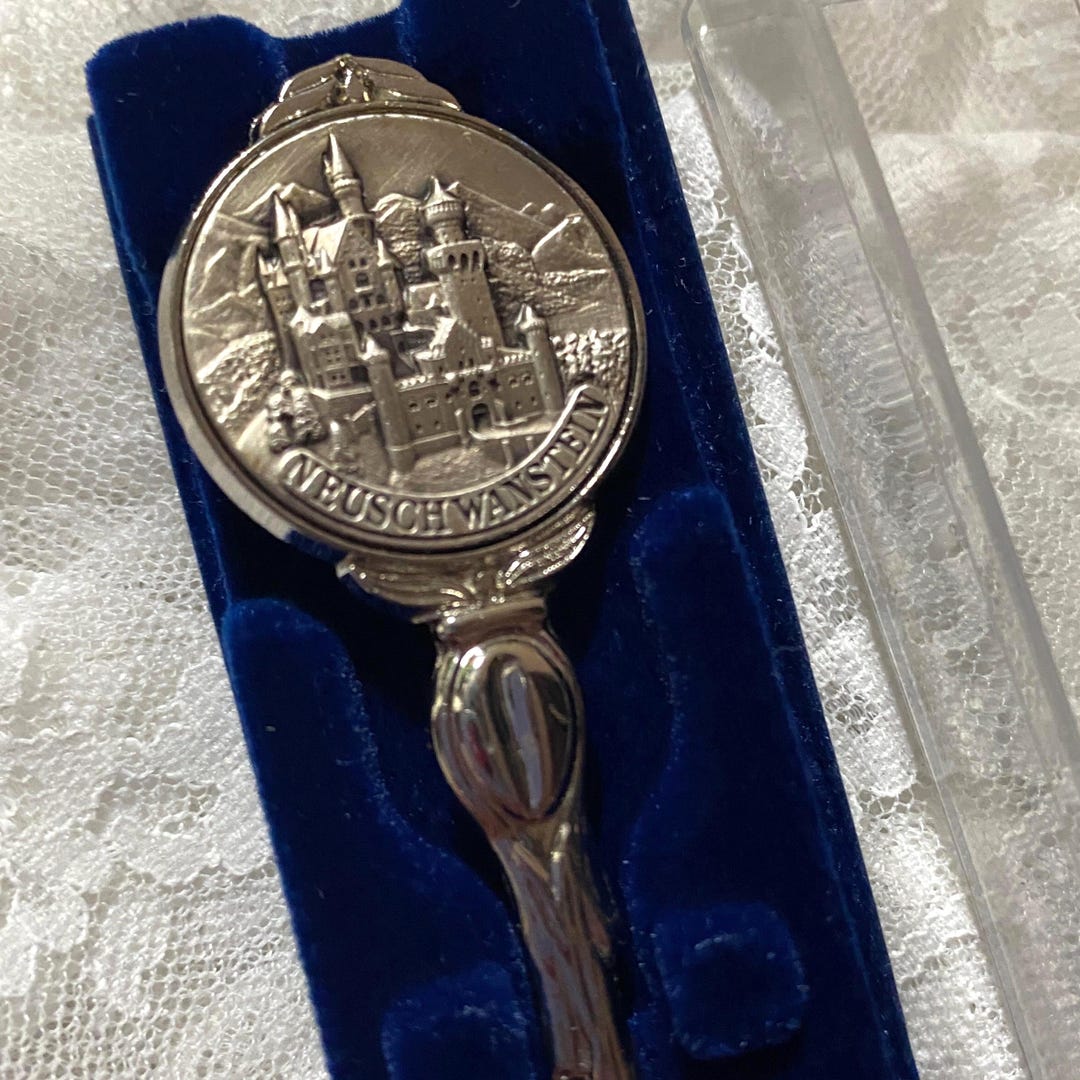 Vintage Neuschwanstein Castle Souvenir Spoon of Bavaria Germany ...