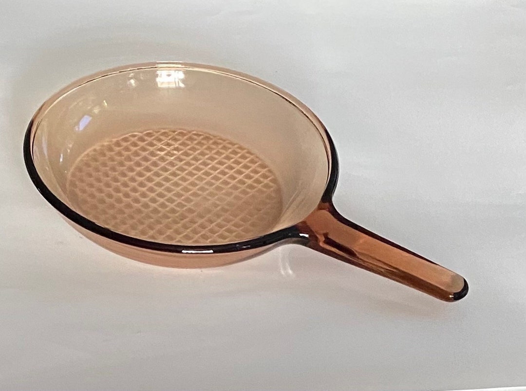 Vintage Corning Ware VISION 10 Inch Skillet Pan, See Through Amber ...