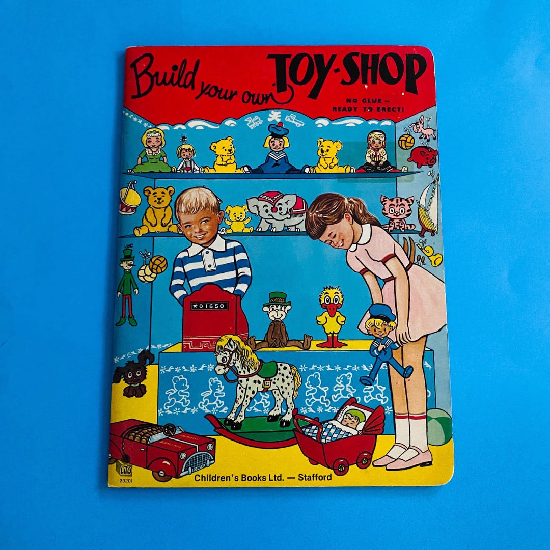 Vintage 1950s Toy Shop Unused Press-out Book: Children's No-scissor ...