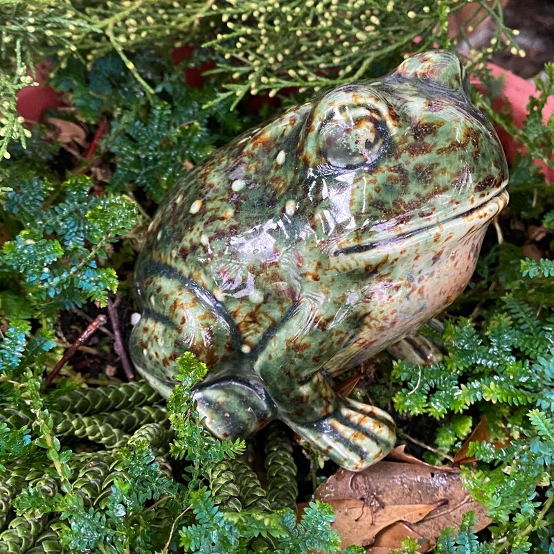 Vintage Ceramic Frog - Etsy