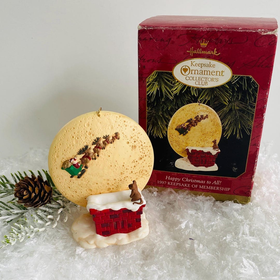 Hallmark Keepsake Ornament- Happy Christmas to All ! 1997 Clip on ...