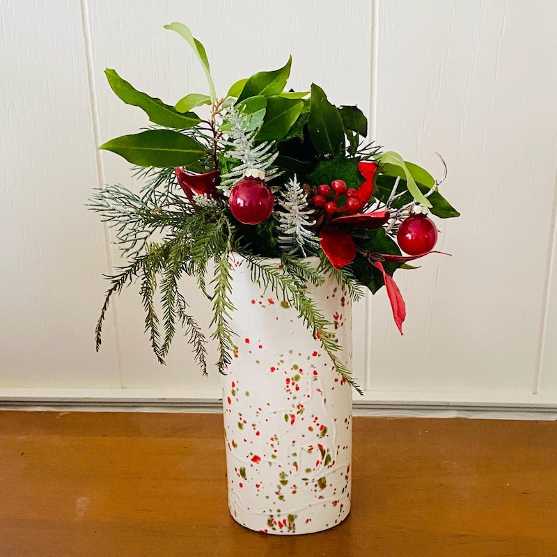 Christmas Vase - Etsy