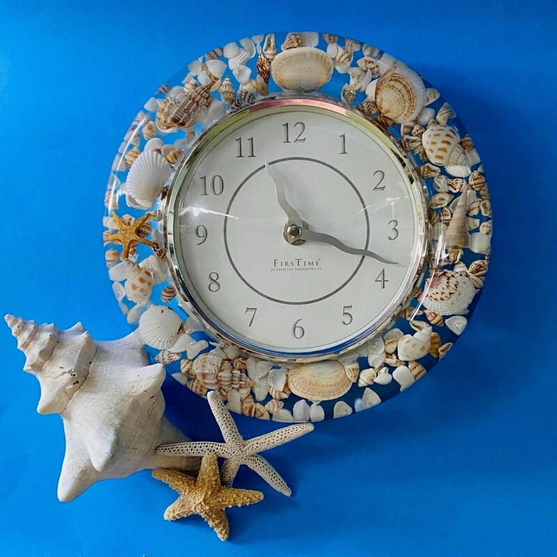 Seashell Clock - Etsy