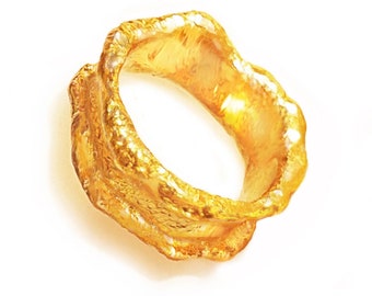Custom Solid 24k 9999 Gold Ring - Etsy