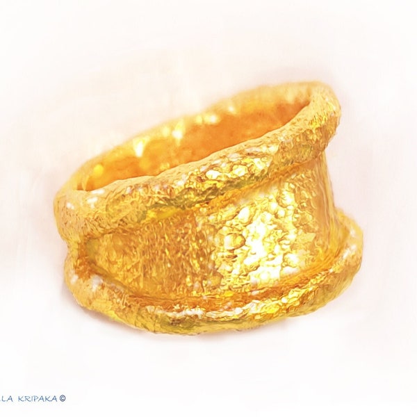 24k Gold Ring - Etsy