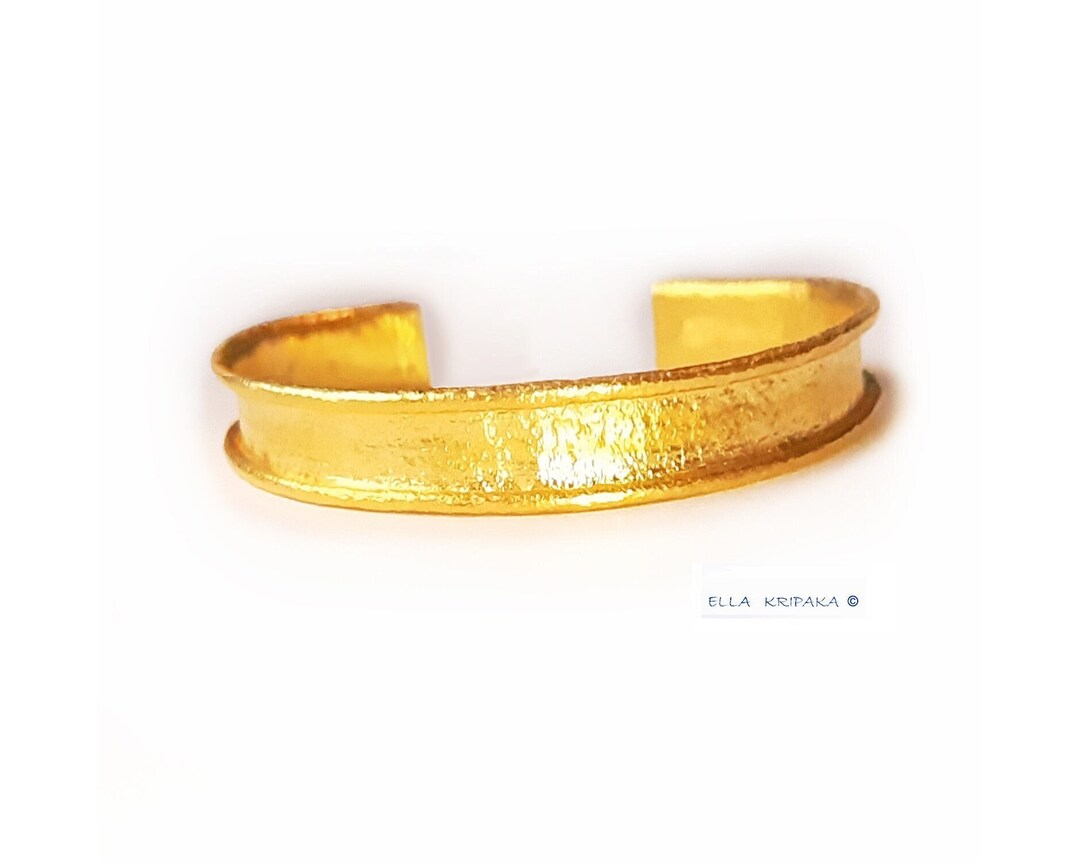 Custom Solid 24k 9999 Gold 70g Wide 12mm Hammered Ancient Rome Bracelet ...