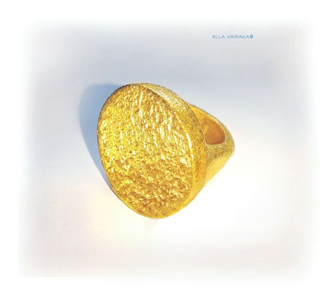 Custom Solid 24k 9999 Gold 90g Width 23mm Hammered Ancient Egypt ...