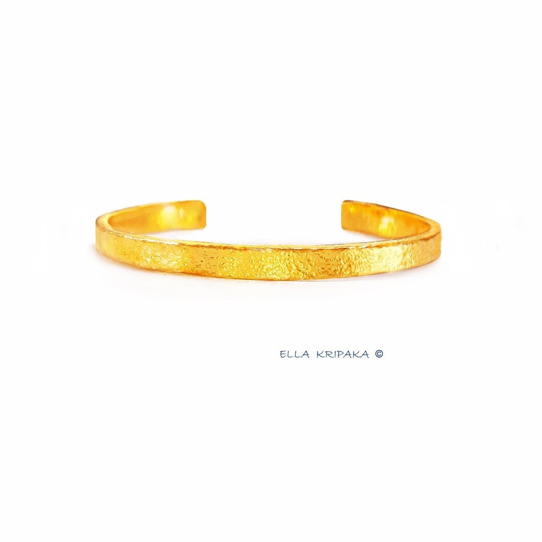 Custom Solid 24k 9999 Gold 29g Wide 4.2mm Hammered Ancient Rome ...