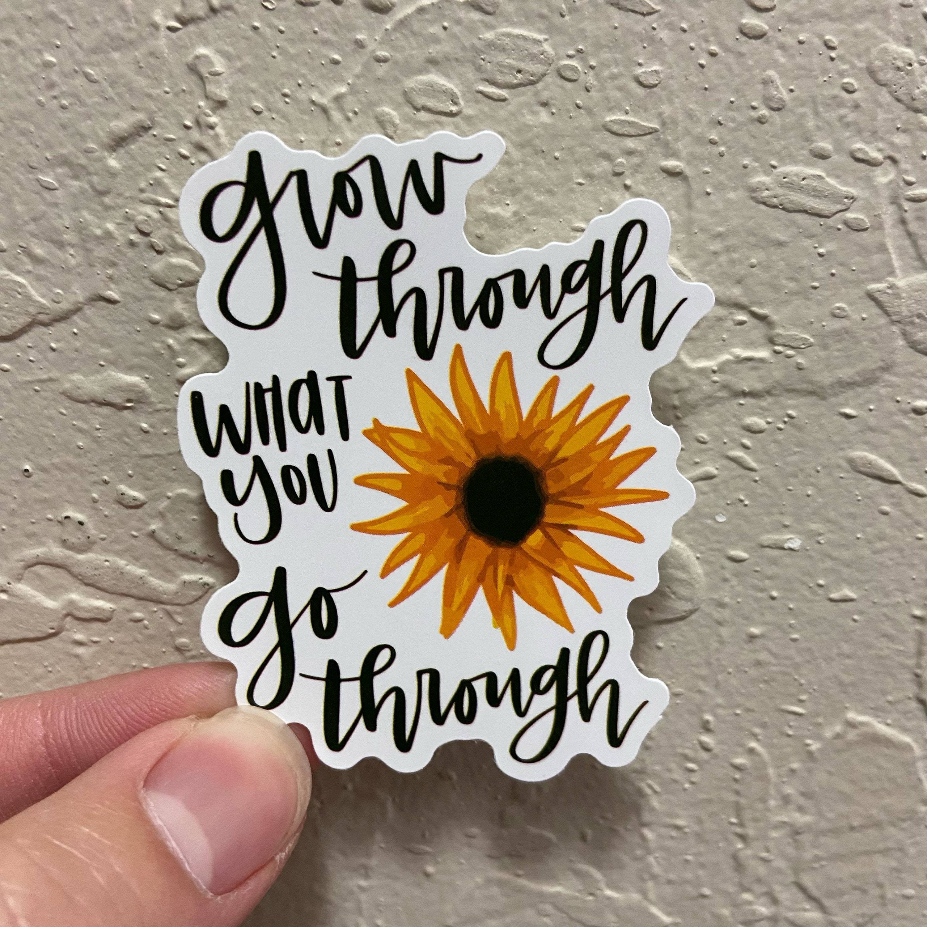 Grow Through What You Go Through Inspirational Motivational | Etsy