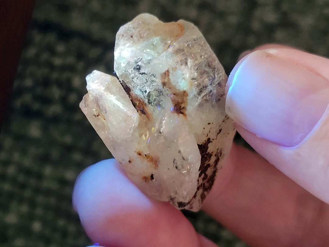 Skeletal Golden Enhydro Petroleum Quartz With Multi Colored ...