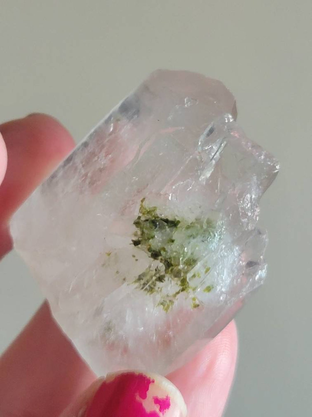 Himalayan Quartz With Green Tourmaline Inclusions- Skeletal Formation ...