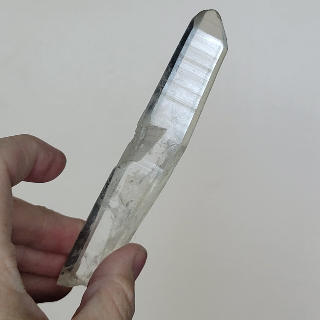 Inner Mongolia Singing Quartz Point With Isis Face Curved Quartz Point ...