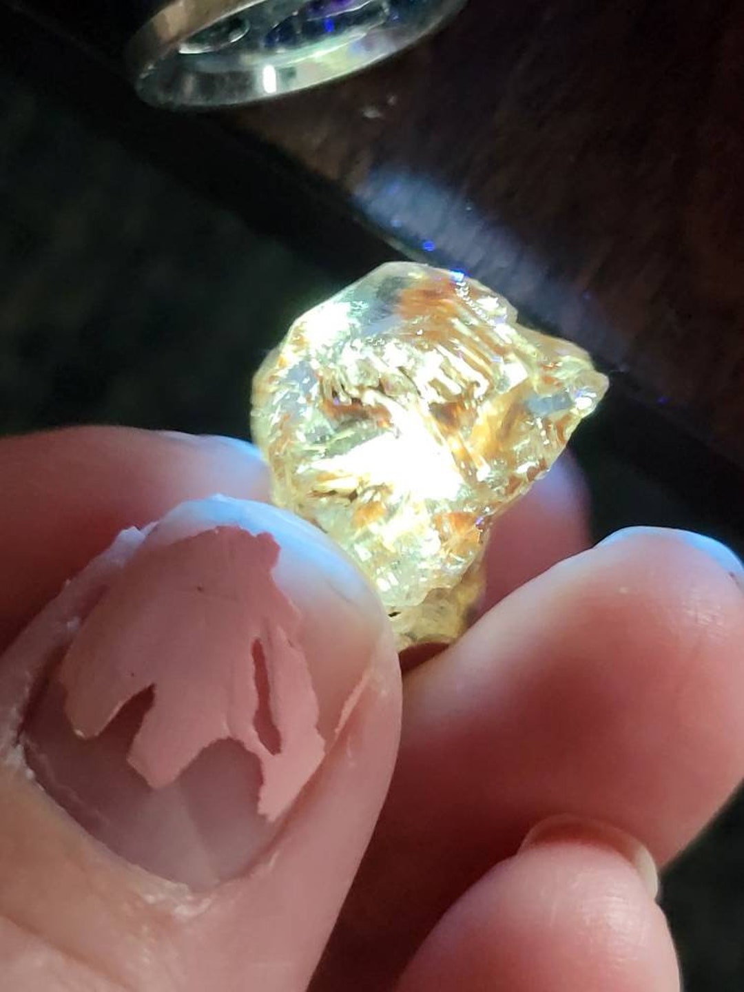 Golden Enhydro Petroleum Quartz Fluid Inclusions Uv - Etsy