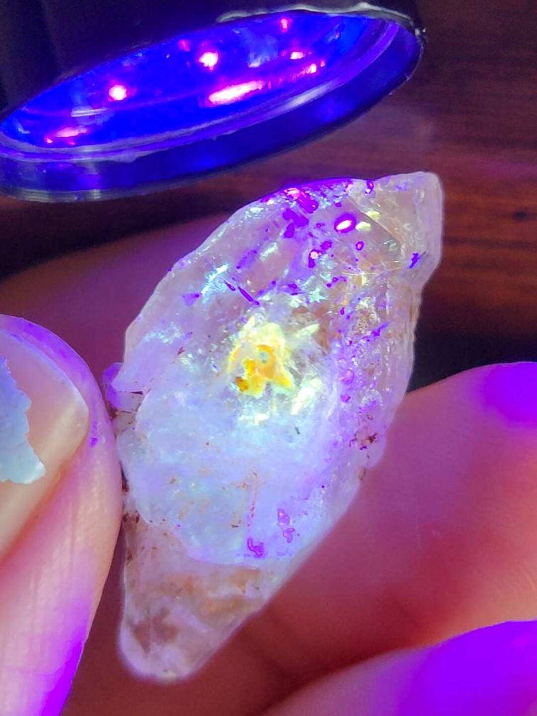 Skeletal Golden Enhydro Petroleum Quartz With Moving Fluid Fluid ...