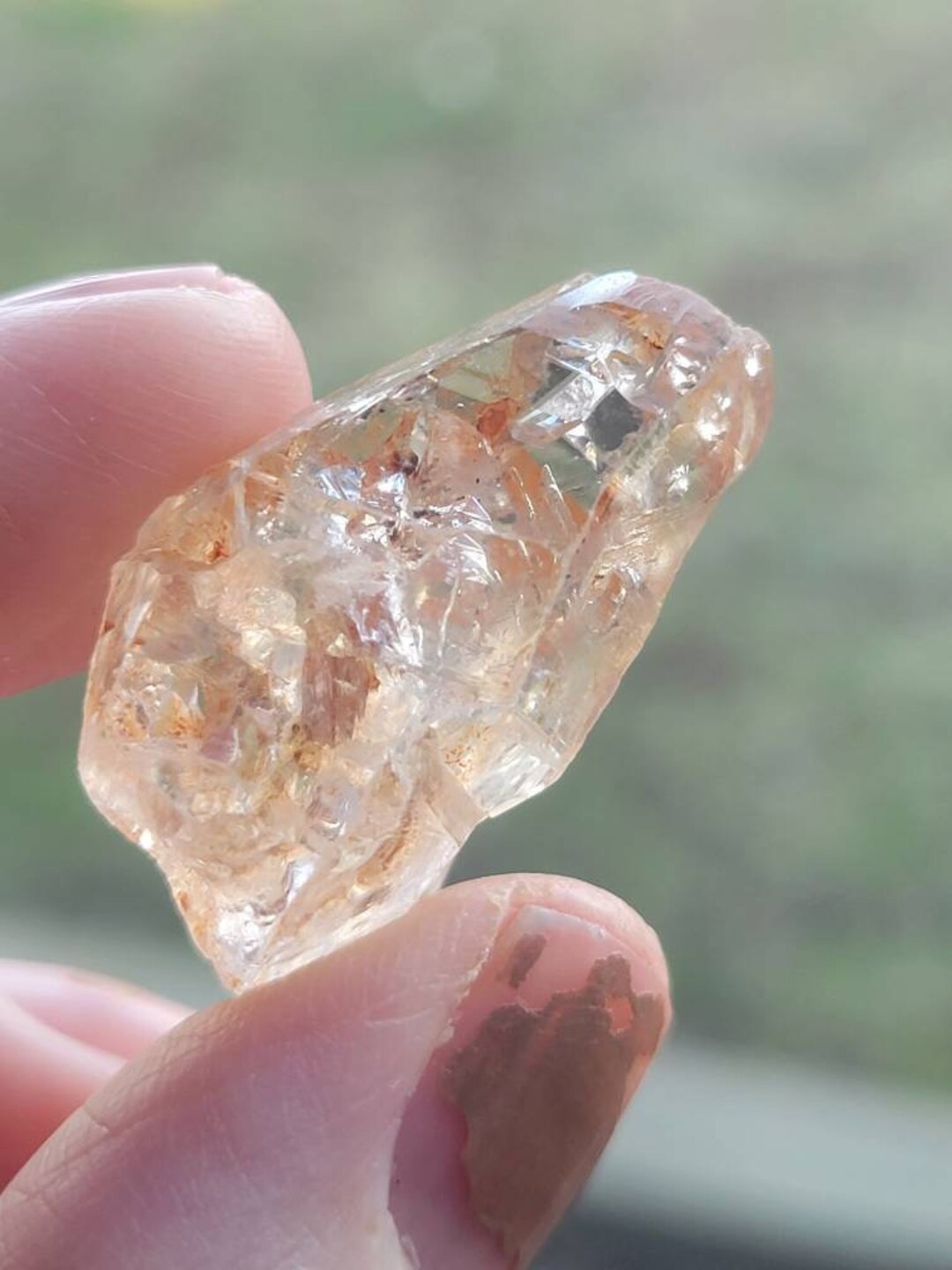 Golden Enhydro Quartz From Pakistan Water Bubbles Fluid Inclusions ...