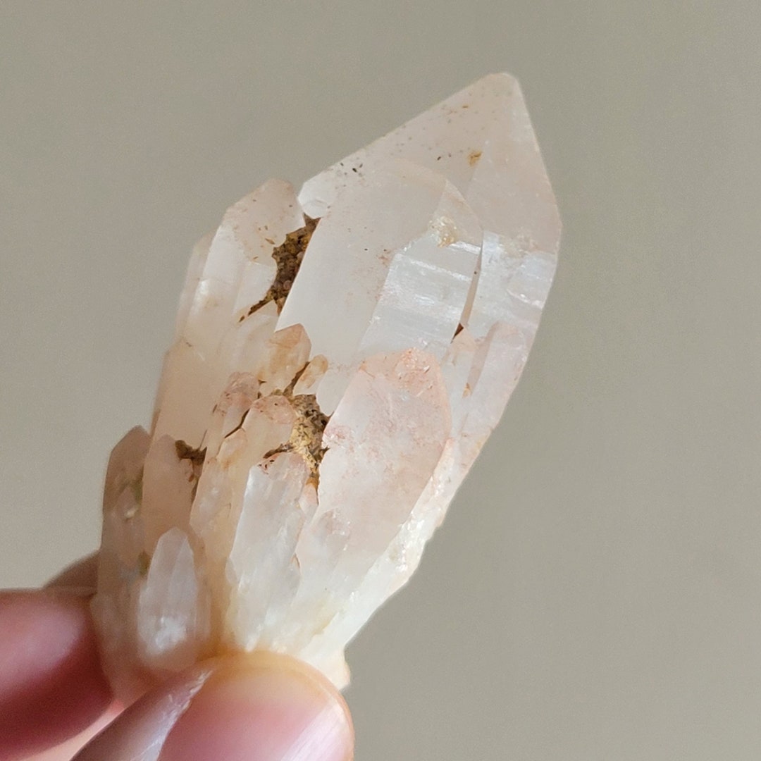 Pink Candle Quartz Cascading Point Pink Tinted Quartz Lightbrary ...