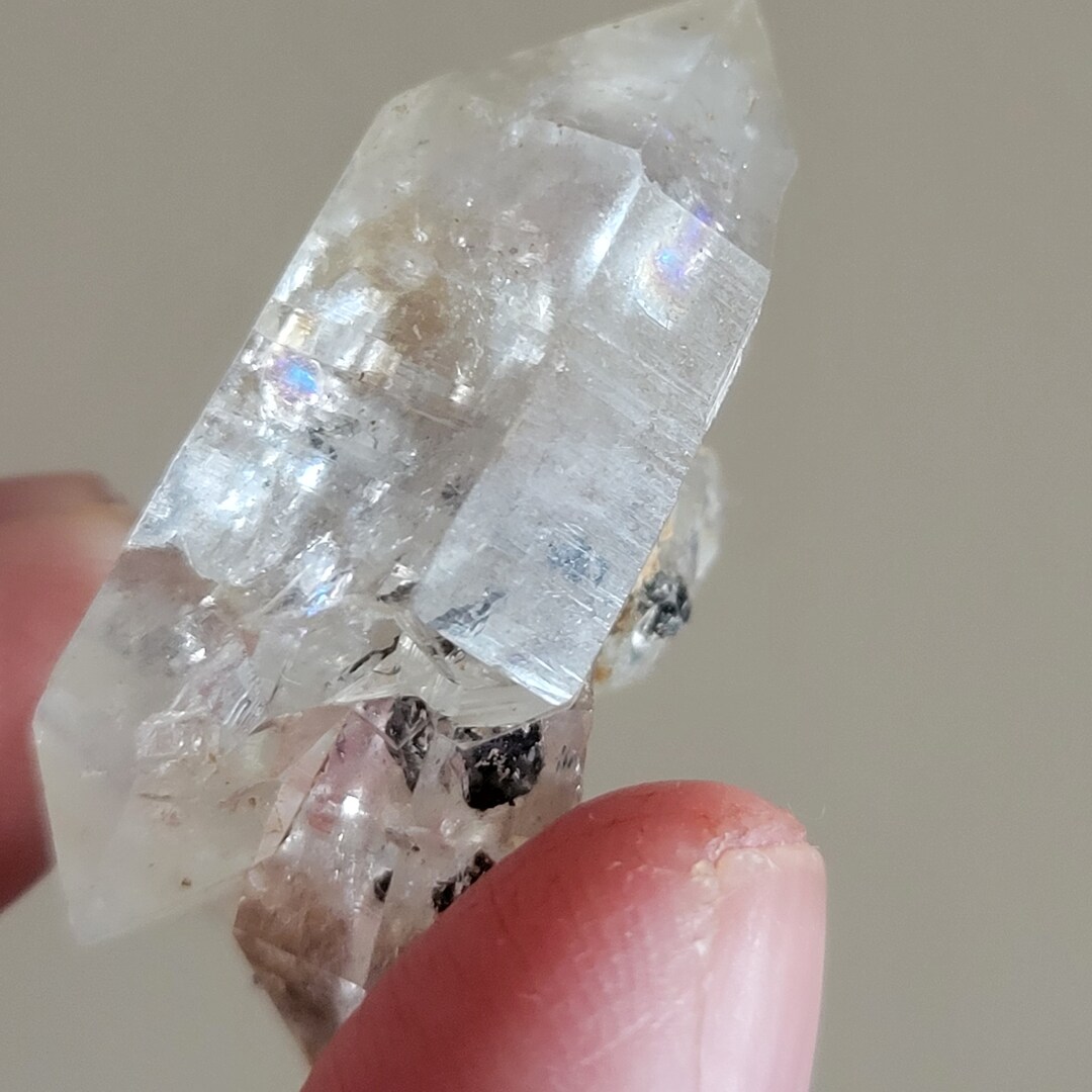 Double Terminated Tibetan Quartz Cluster Isis Face Black Carbon ...