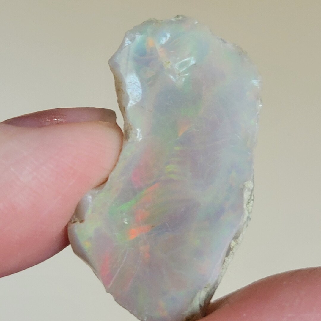 Raw Welo Ethiopian Fire Opal Rainbow Color Play Opal Pendant Flashy ...