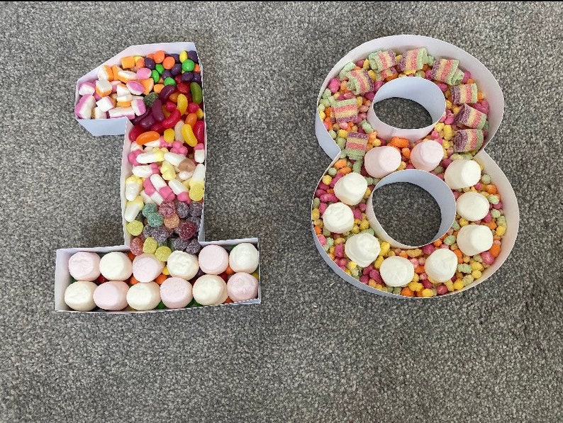 Fillable Number Gift Boxes - Etsy UK