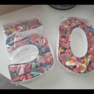 Fillable Number Gift Boxes - Etsy UK