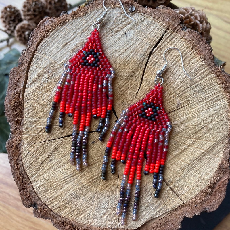 Cardinal Bead - Etsy
