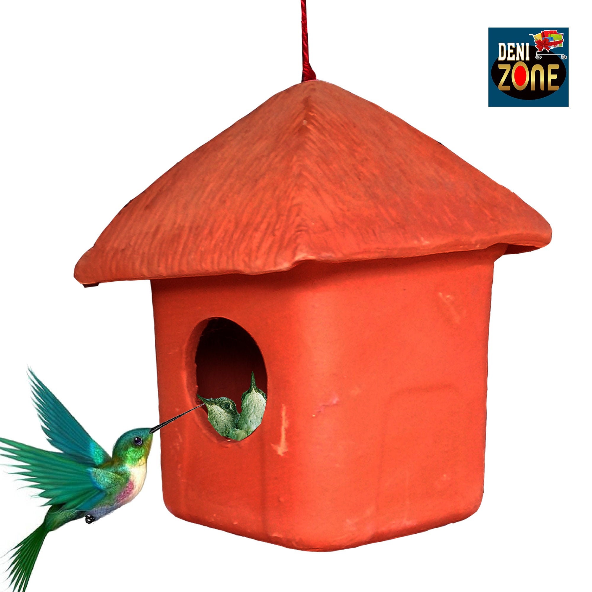 Natural Clay Bird House Handmade Cottage Nest - Etsy