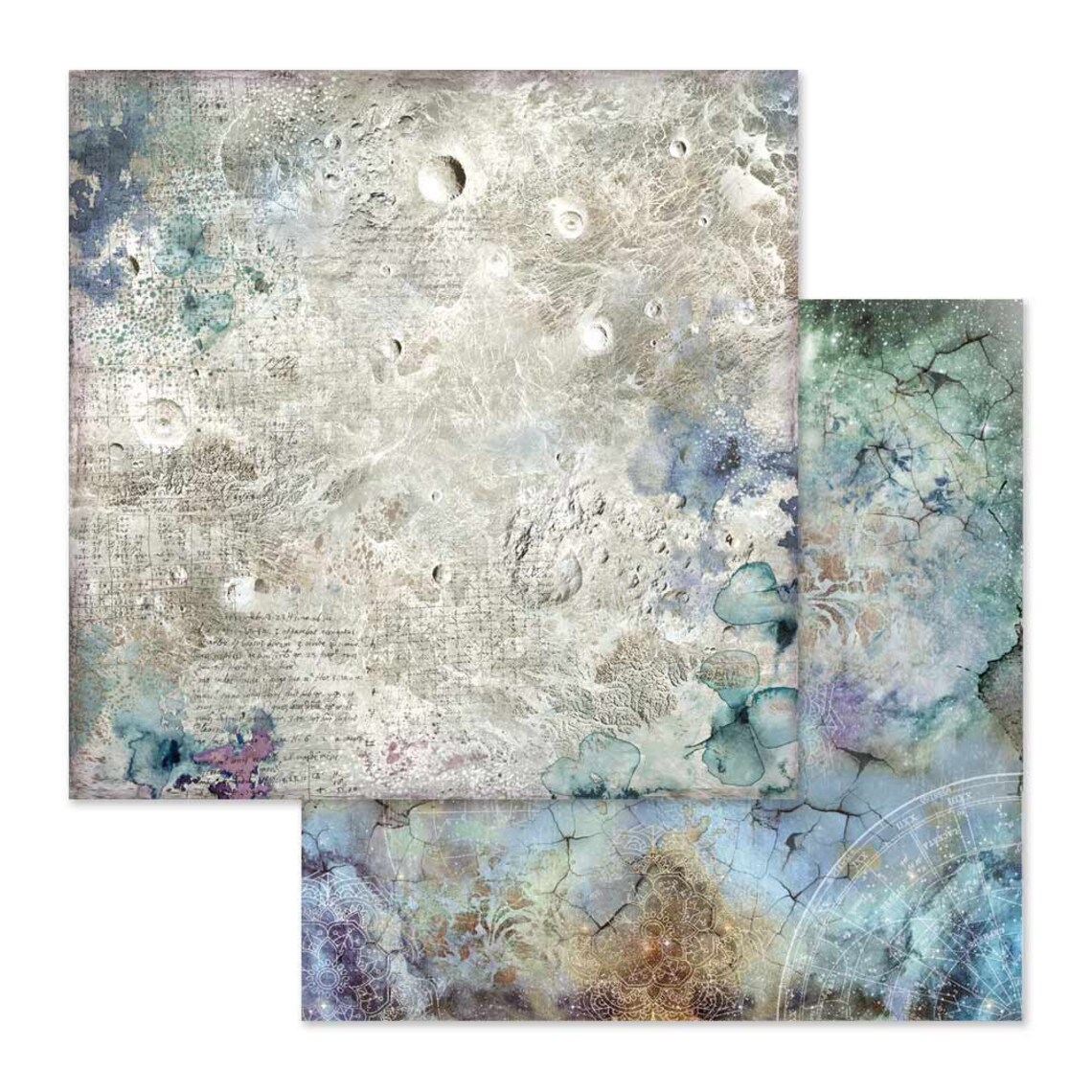 Stamperia Cosmos Collection 8x8 Scrapbooking Paper Double | Etsy