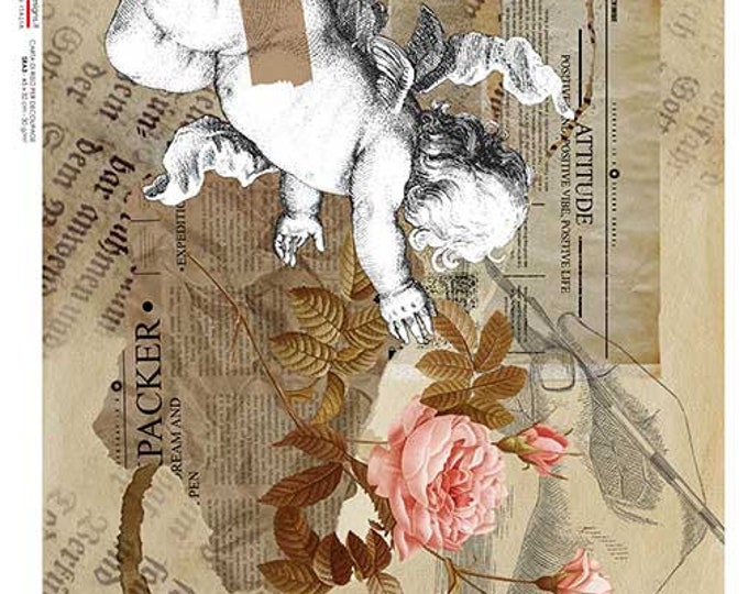 Paper Designs Rice Paper Victorian Cherub Rice Paper A4 Rice Paper ...