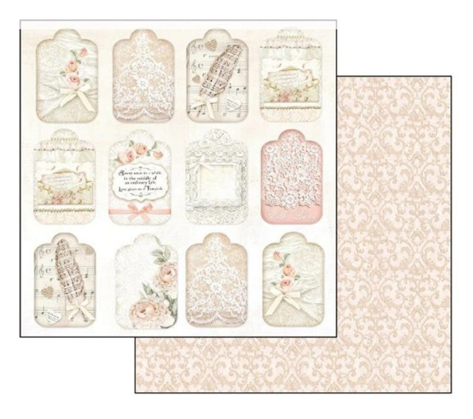 Stamperia CEREMONY 12x12 Scrapbooking Pad | Double Sided Paper | 12 X ...