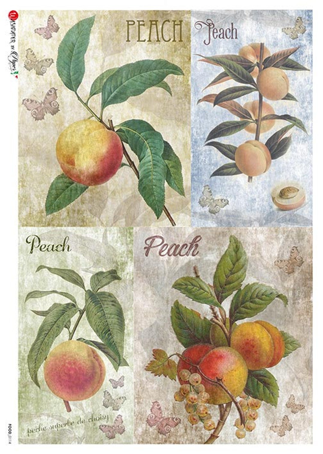 Paper Designs Rice Paper | Fruit Rice Paper | A4 Rice Paper | Natural ...