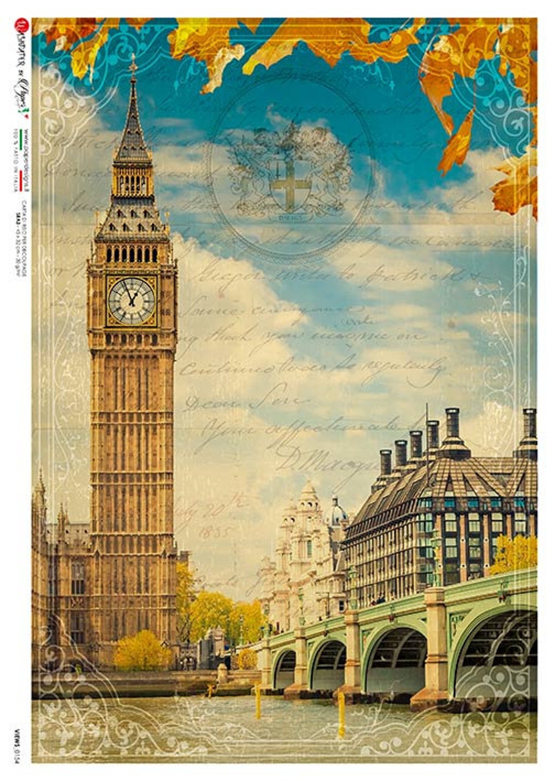 Paper Designs Rice Paper | Big Ben Rice Paper | A4 Rice Paper | Natural ...