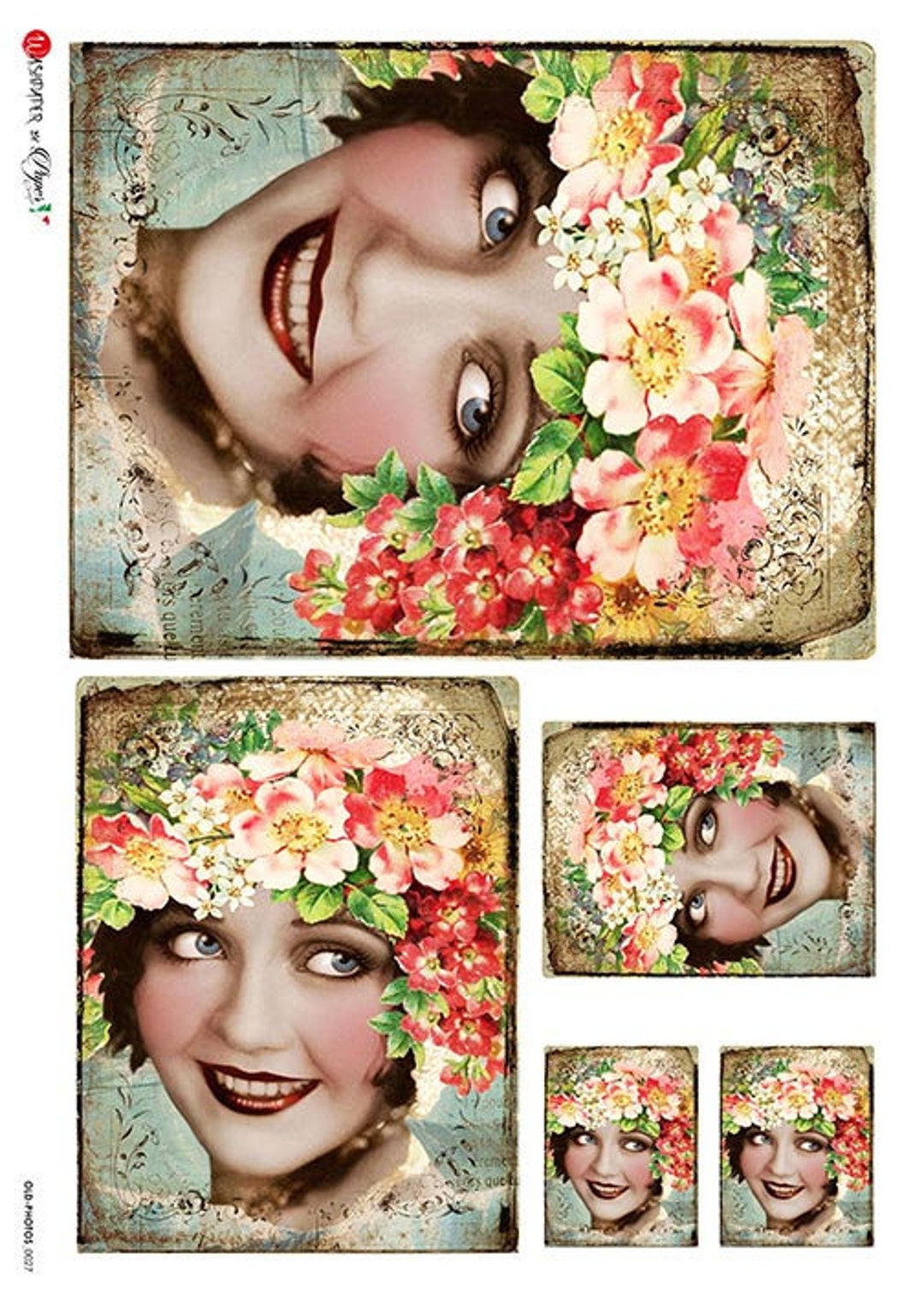 Paper Designs Rice Paper | Victorian Woman | A4 Rice Paper | Decoupage ...