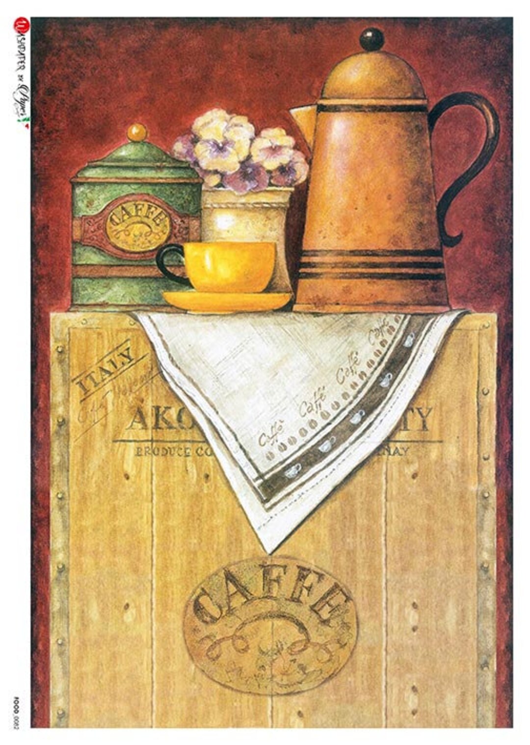 Paper Designs Rice Paper | Vintage Kitchen Paper | A4 Rice Paper ...