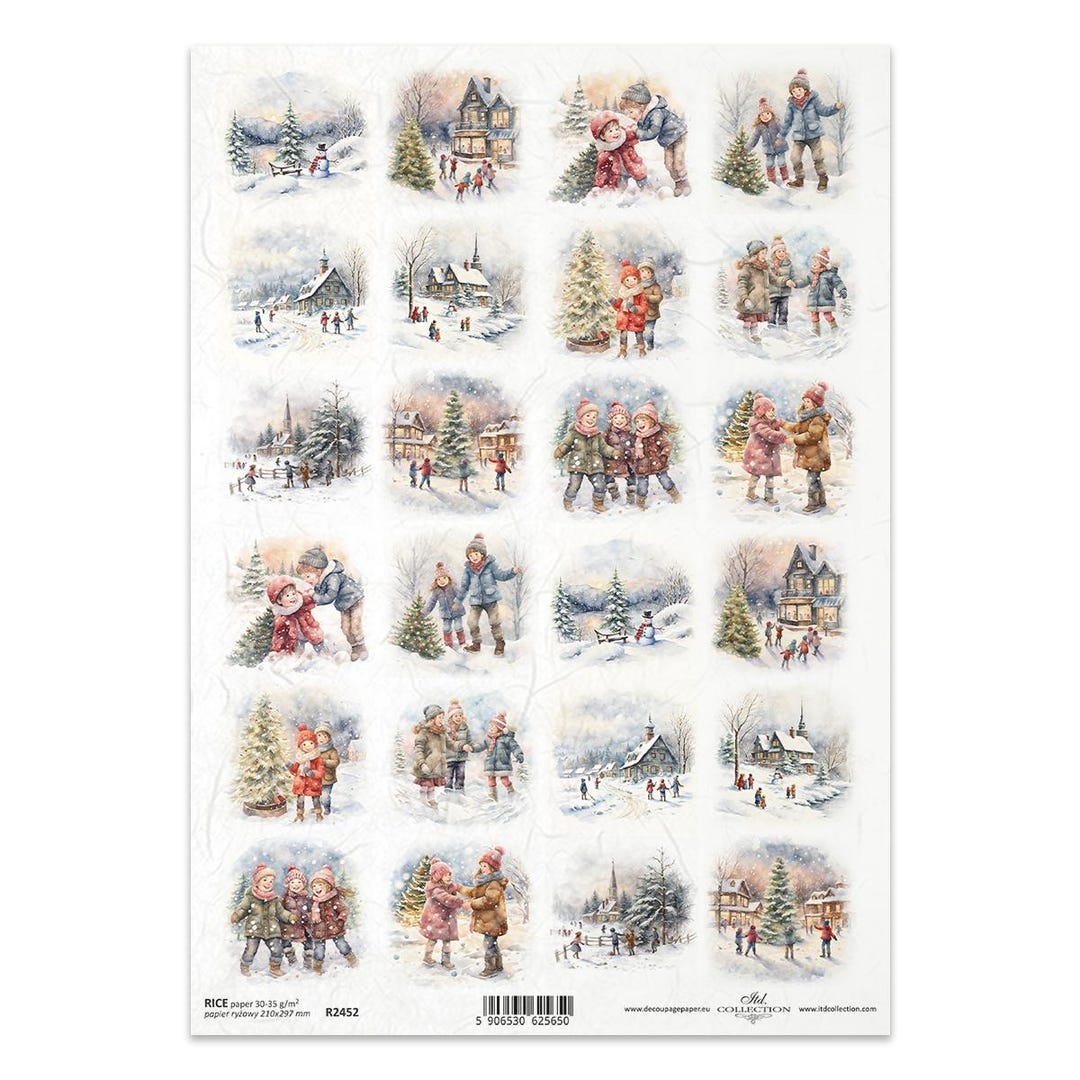 ITD Collection | Winter Views Collection Rice Paper | A4 Rice Paper ...