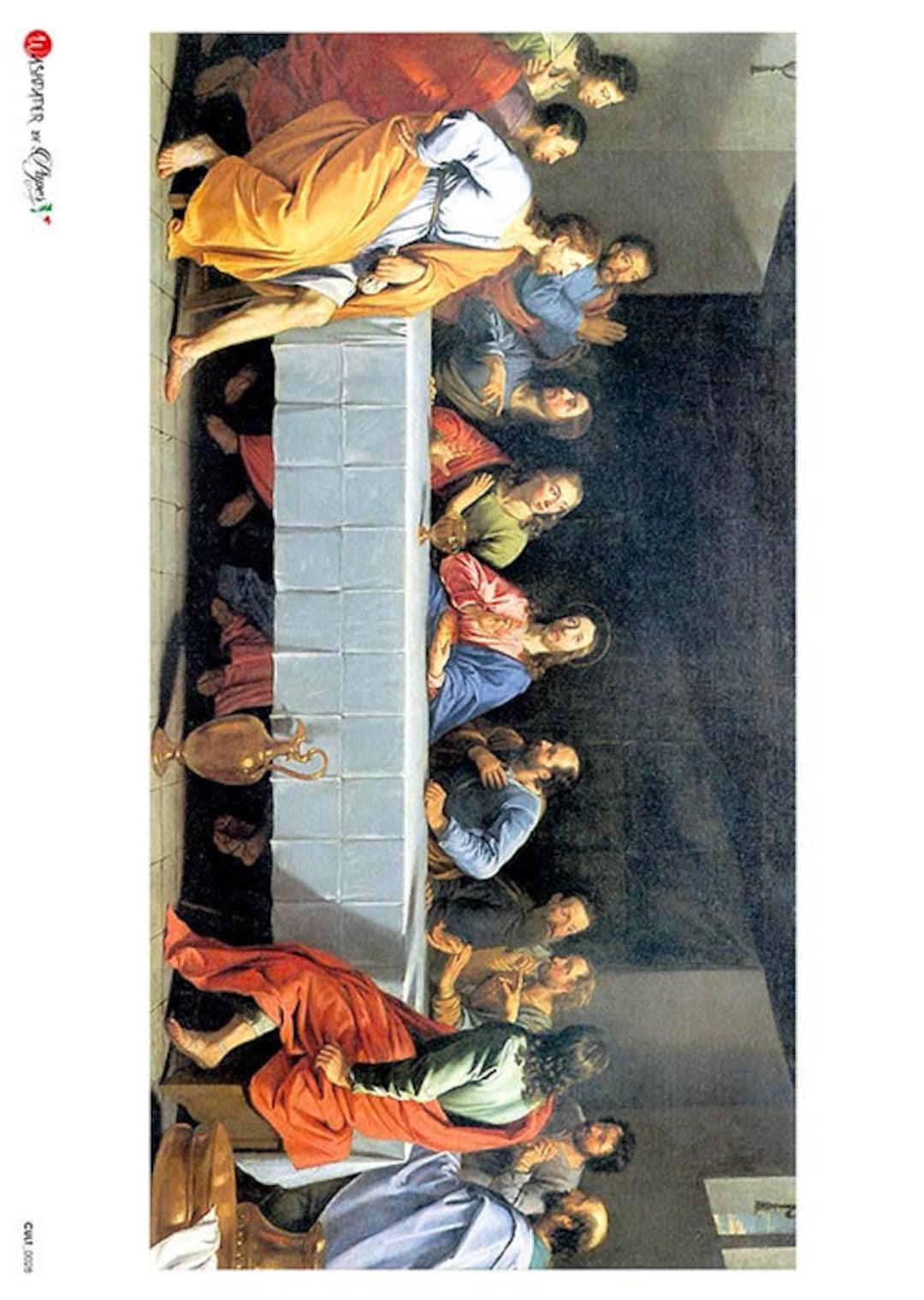 Paper Designs Rice Paper | Last Supper Rice Paper | A4 Rice Paper ...