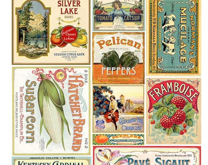 Paper Designs Rice Paper | Vintage Food Advertising | A4 Rice Paper ...