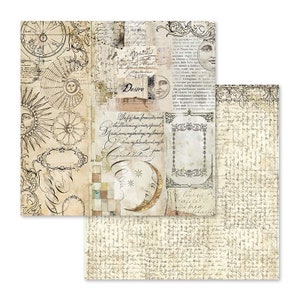 Stamperia Alchemy Collection 8x8 Scrapbooking Paper | Double Sided ...