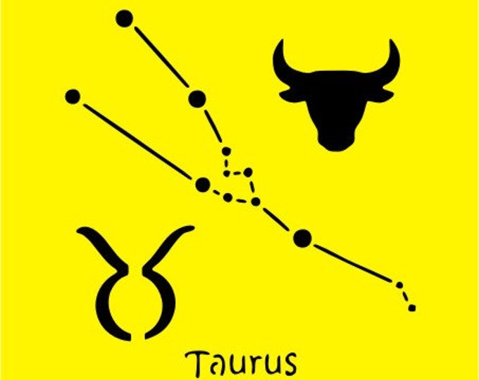 ITD Collection Stencils | Taurus | Bull | Zodiac Sign | Mixed Media ...
