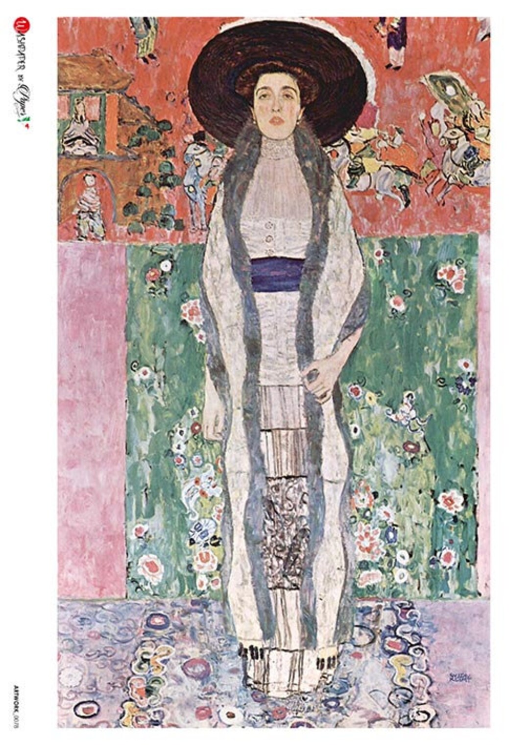 Paper Designs Rice Paper | Woman Wearing A Hat Paper | A4 Rice Paper ...