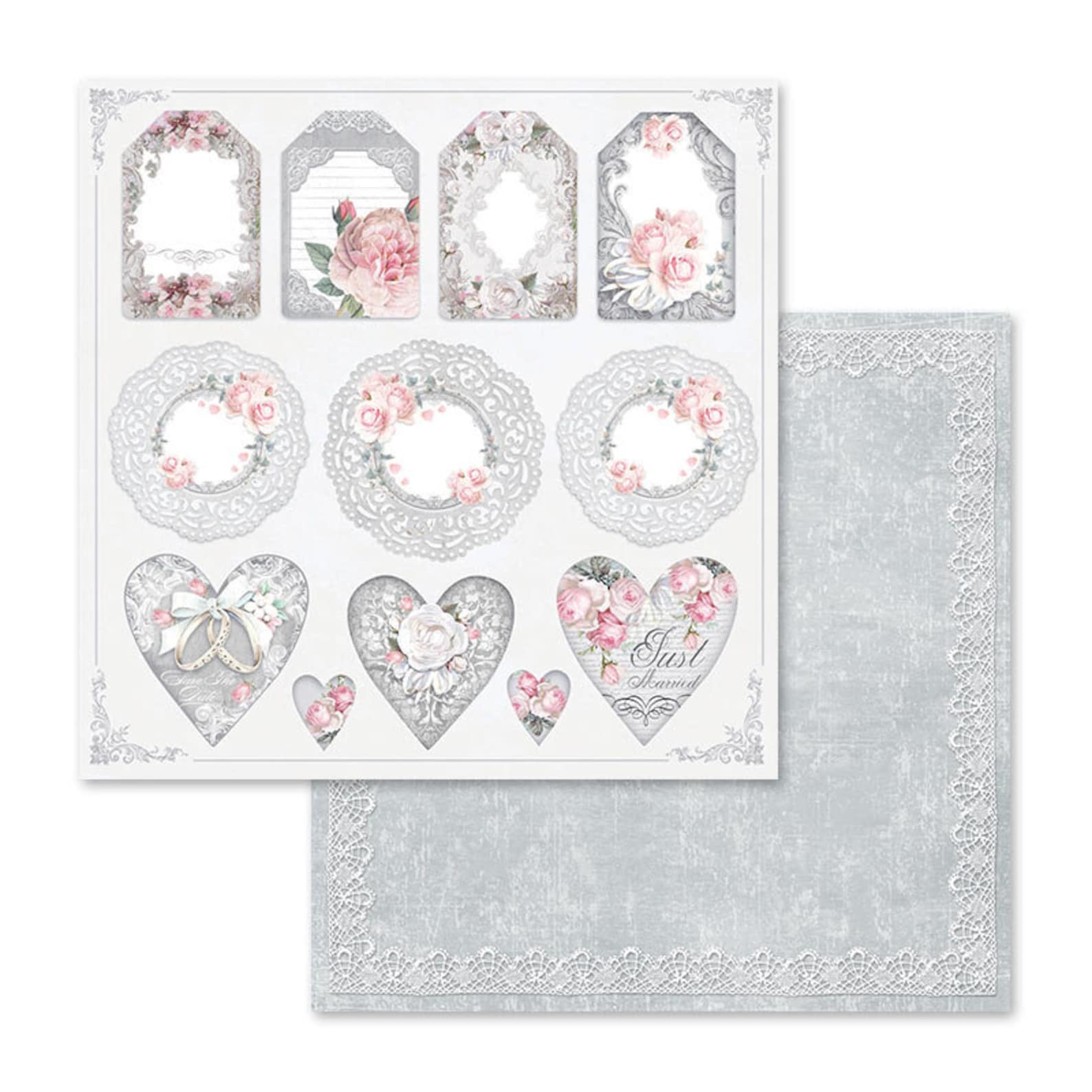 Stamperia Wedding Collection 12x12 Scrapbooking Paper - Etsy