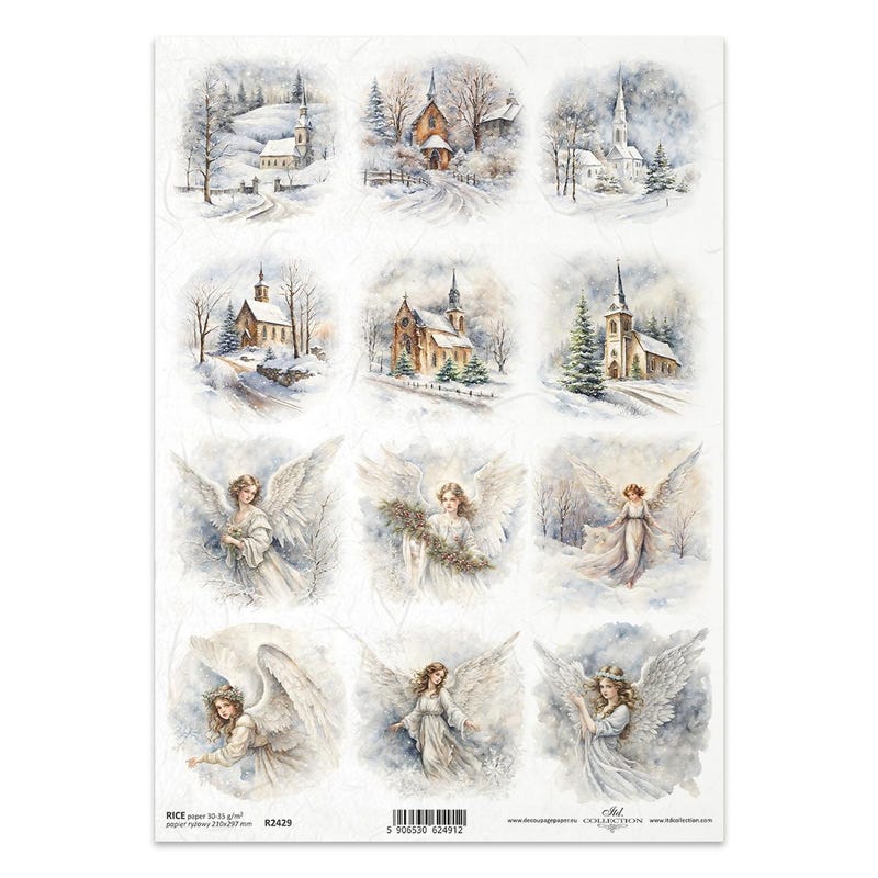 Christmas Rice Paper - Etsy