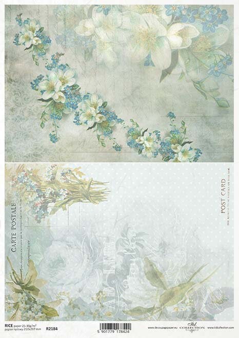 ITD Collection | Spring Flowers Rice Paper | A4 Rice Paper | Decoupage ...
