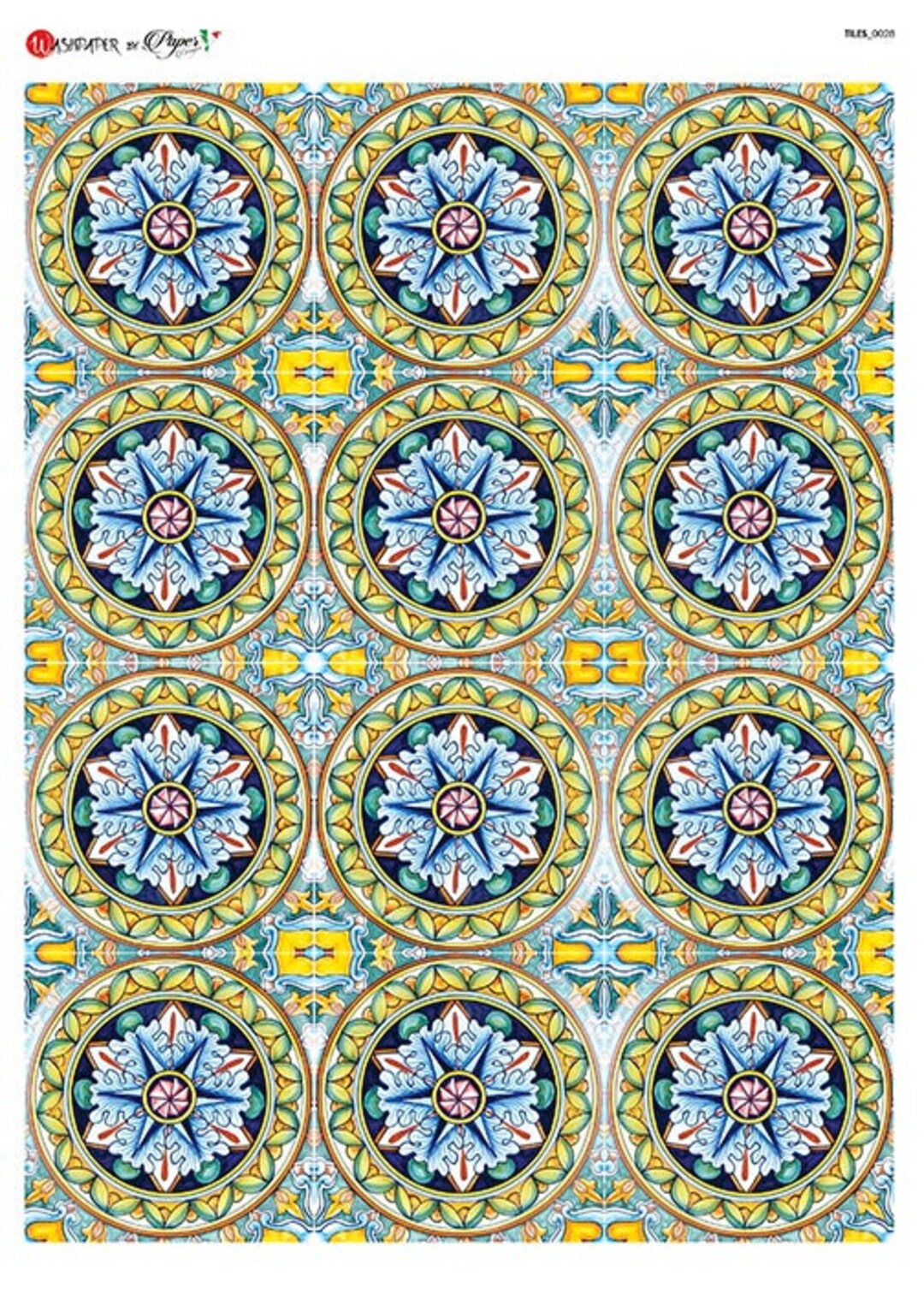 Paper Designs Rice Paper | Tiles Rice Paper | A4 Rice Paper | Natural ...