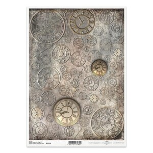 ITD Collection | Clocks L A4 Rice Paper | Decoupage Paper | ITD Rice ...
