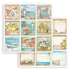 Stamperia Blue Dream Collection 8x8 Scrapbooking Paper Pad | Double ...