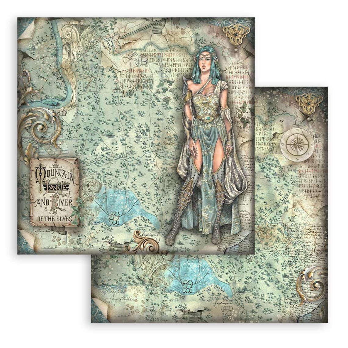 Stamperia Magic Forest Collection 12x12 Scrapbooking Paper Pad | Double ...