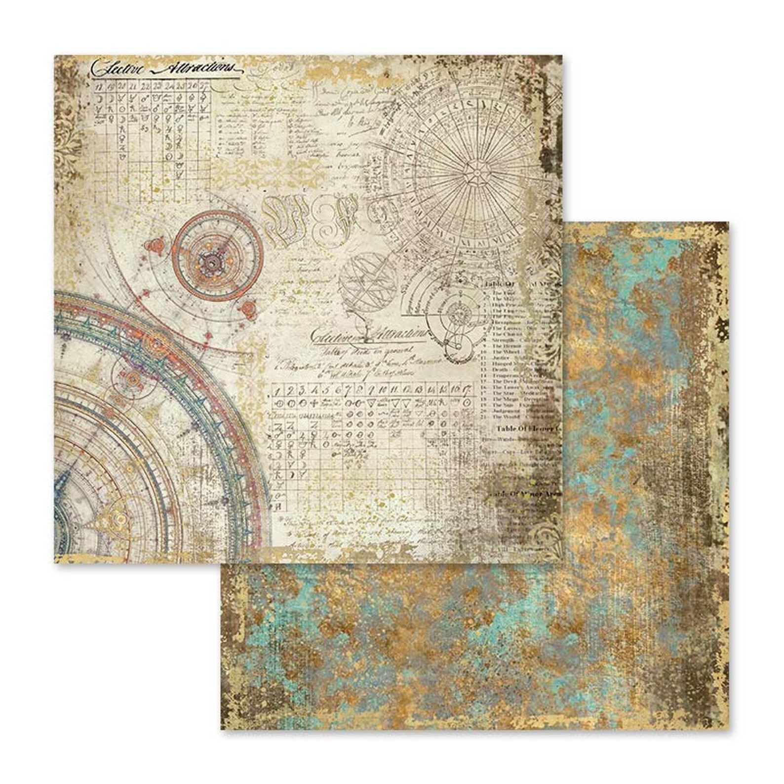 Stamperia Alchemy Collection 8x8 Scrapbooking Paper Double | Etsy